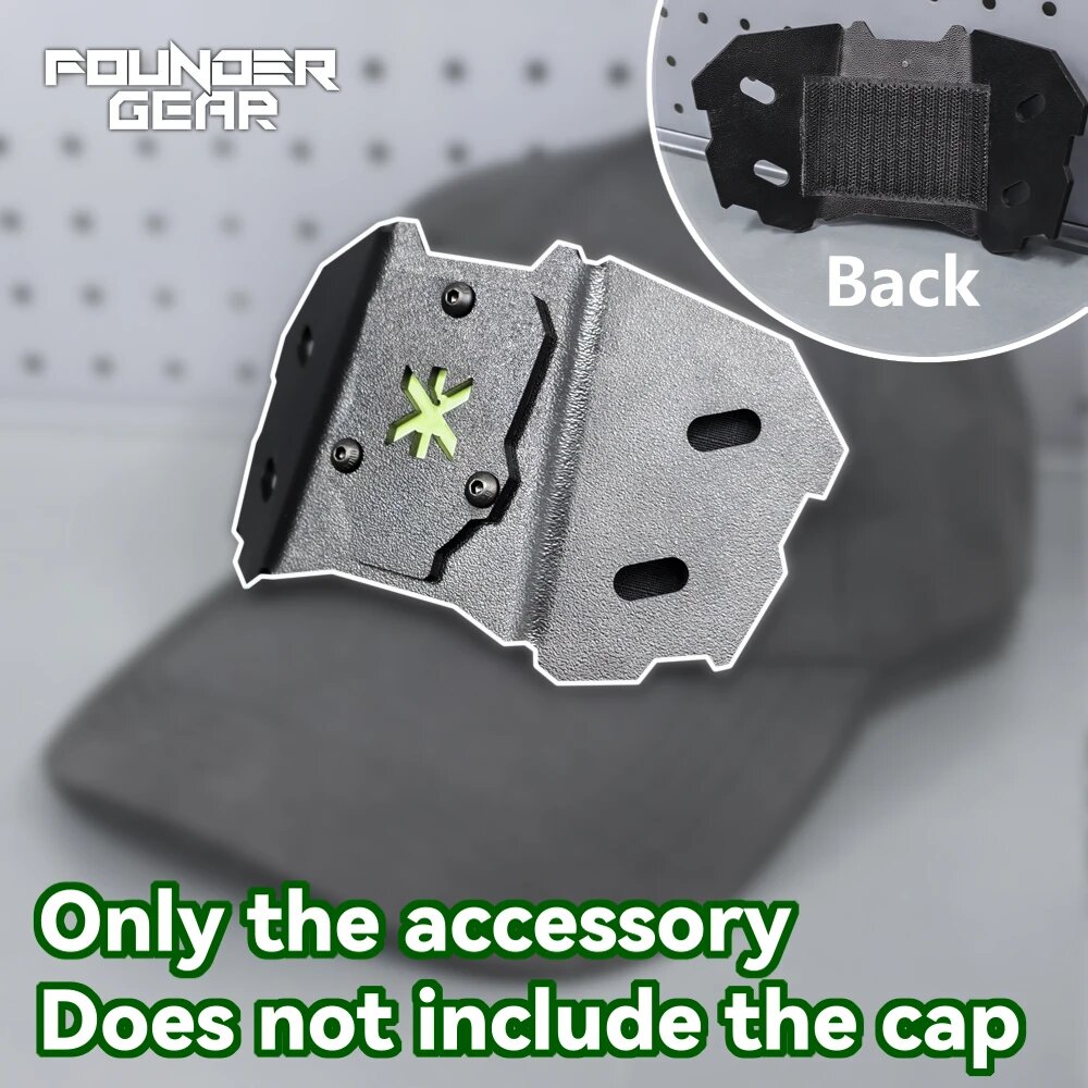Крепление для кепки Founder Gear, Black Velcro Ver.