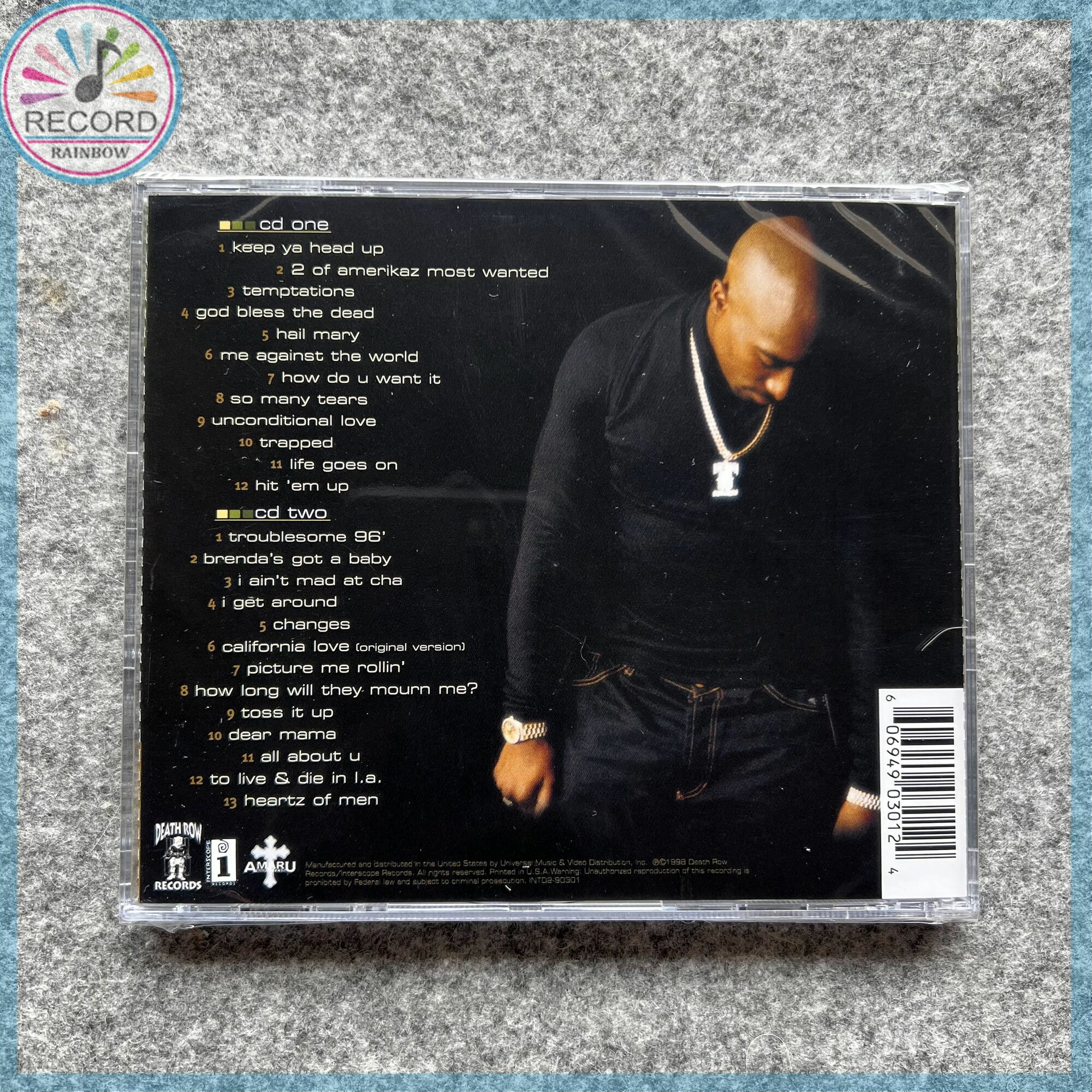 2Pac Greatest Hits 2CD Совершенно новый Запечатанный Альбом