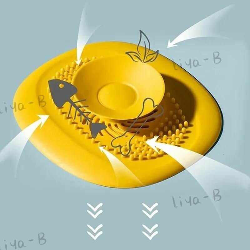 1 шт. Улавливатель волос для ванной комнаты, пробка для слива в душе