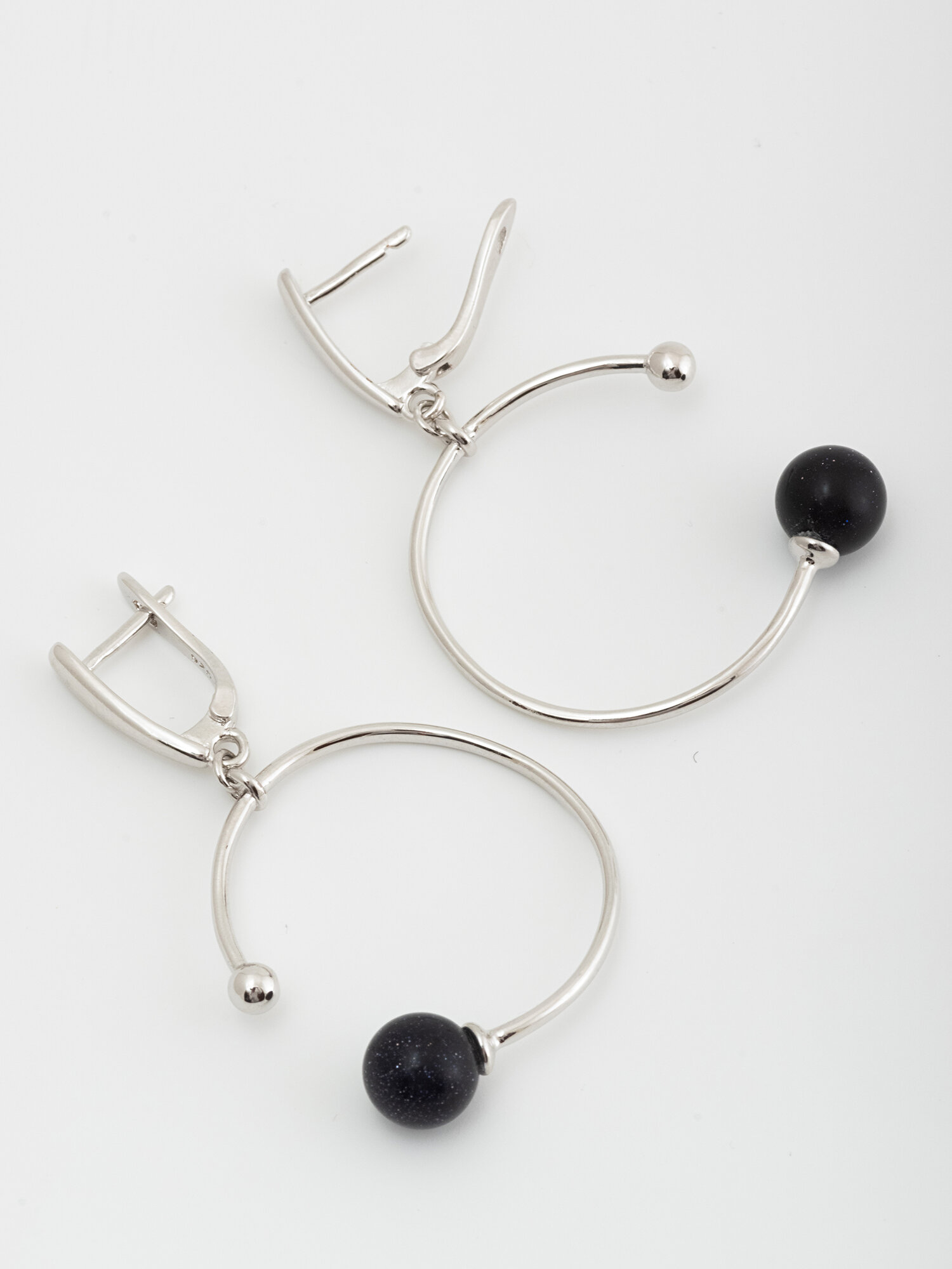 Серьги, авантюрин