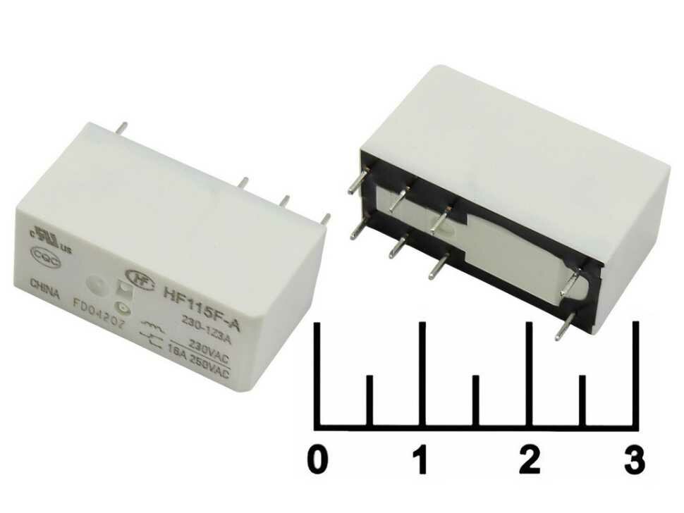 Реле ~220V 16A/250V HF115F-A