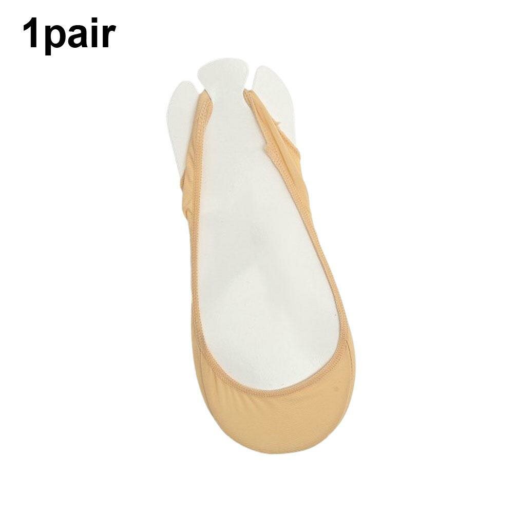 1 пара женских ультратонких невидимых нескользящих носков с мелким носком