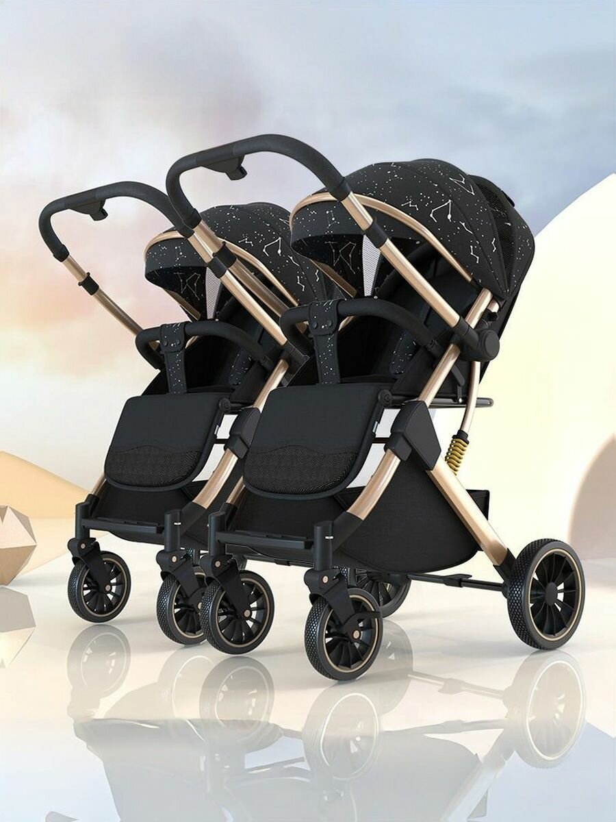 Коляска для двойни Универсальная каляска-трансформер 2в1 Всесезонные модели/С сумкой