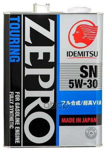 IDEMITSU Масло Моторное Idemitsu Zepro Touring 5W30 Sn 4Л. Синт. Метал 4251-004, Шт