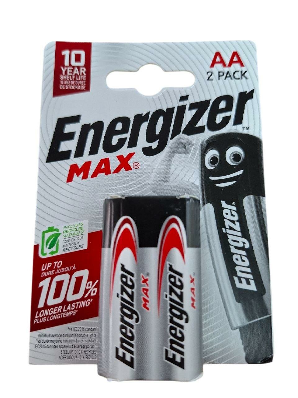 Батарейка Energizer LR6/AA Max BL2 , 2шт.