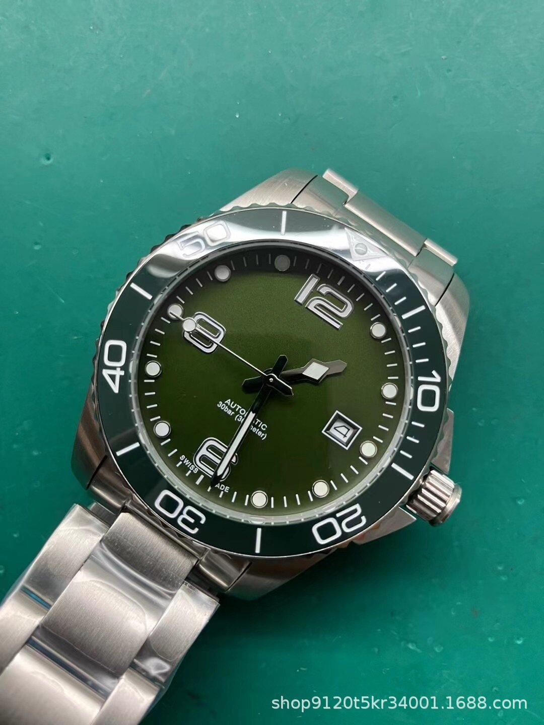 Неинтеллектуальные механические часыLangjia Классический Comcast Дайвинг Автоматическая техника Мужской стальной пояс ленты часы