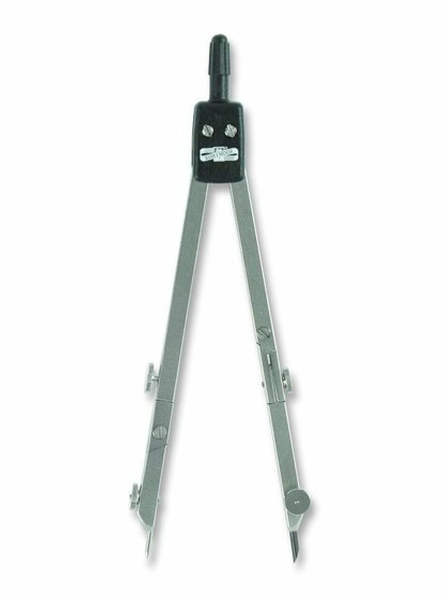 6542 Циркуль метал. в прозр. футляре, д/студентов