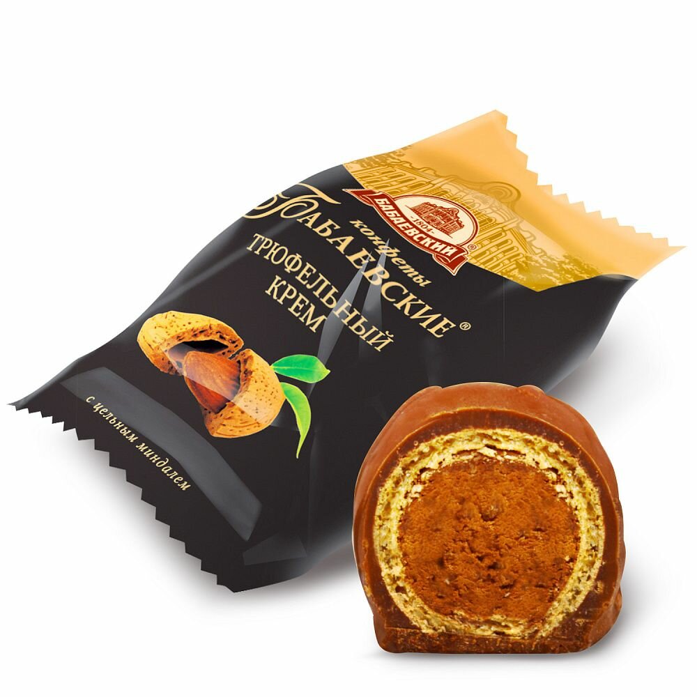 Бабаевские трюфельный крем с целым миндалём 700 гр.