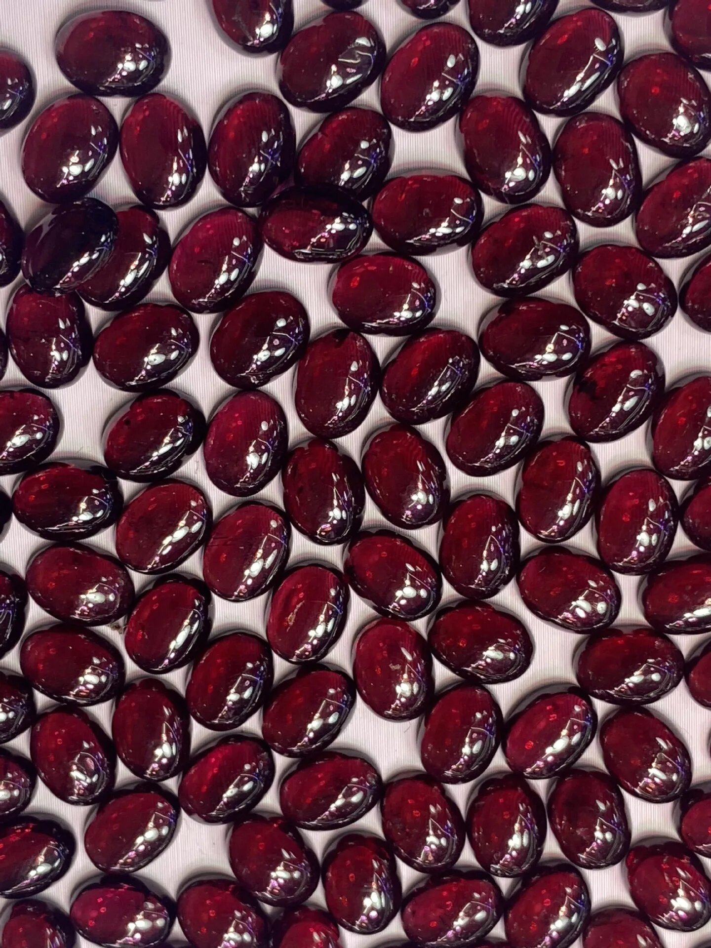 Кабошоны из граната PANGEM 10 шт. 5x7mm 10pcs