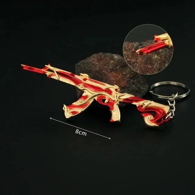 Модель Valorant Melee Reaver, кулон, брелок для мужчин,5 9 см, модный металлический брелок для ключей с кожей, искатель фанатов, коллекция, декор, ювелирное изделие, подарок