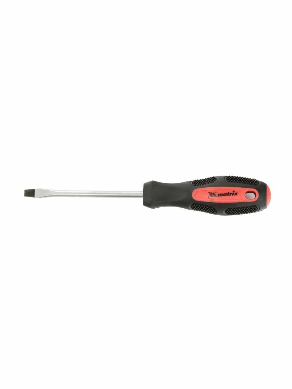 Отвертка Anti-Slip, SL6 х 100 мм, CrV, двухкомпонентная рукоятка Matrix 12220