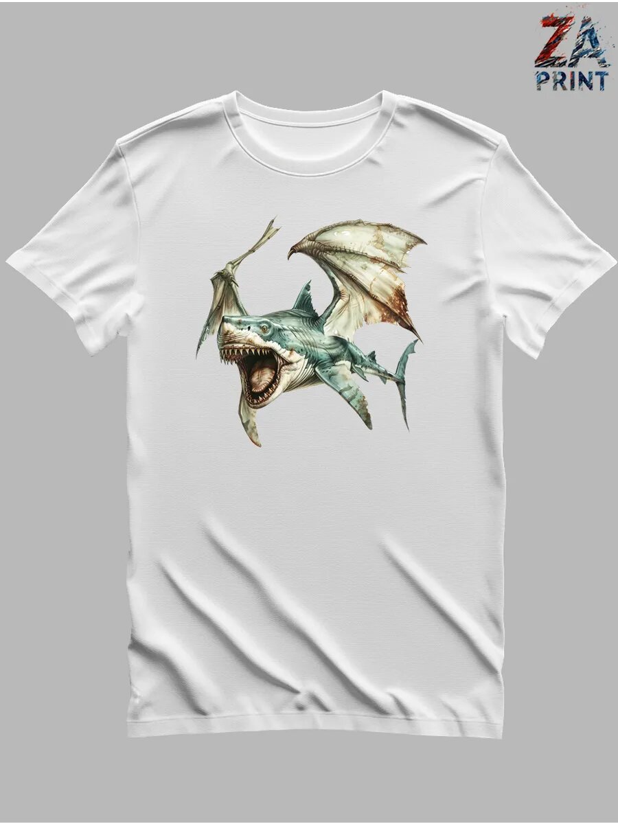 Футболка акула рептилия