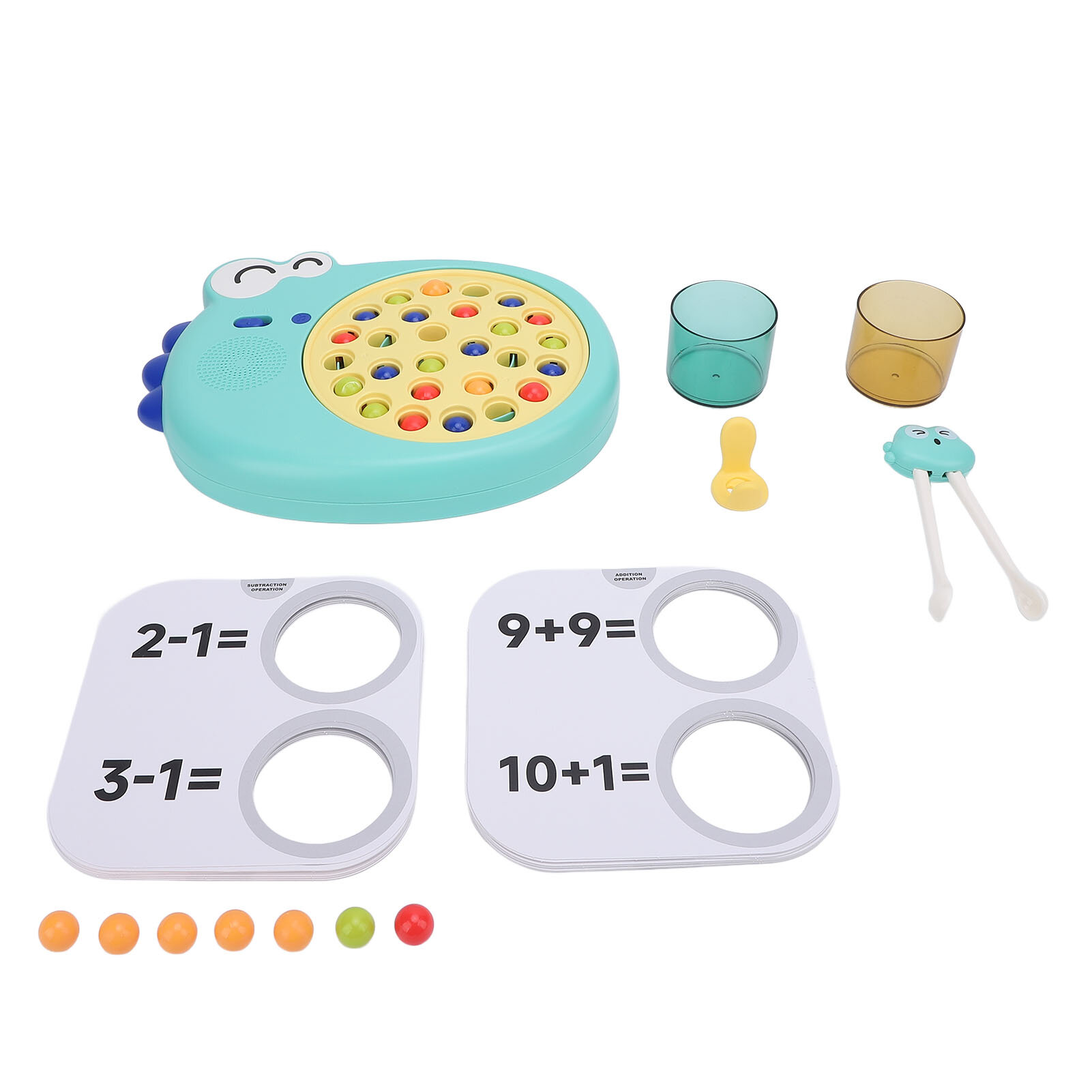 Динозавр Детский зажим Количество бусин Игрушка Учебный аппарат для палочек для еды Тренажер для палочек для еды Животное Тренажер для раннего обучения Развивающая игрушка для детей Зеленый