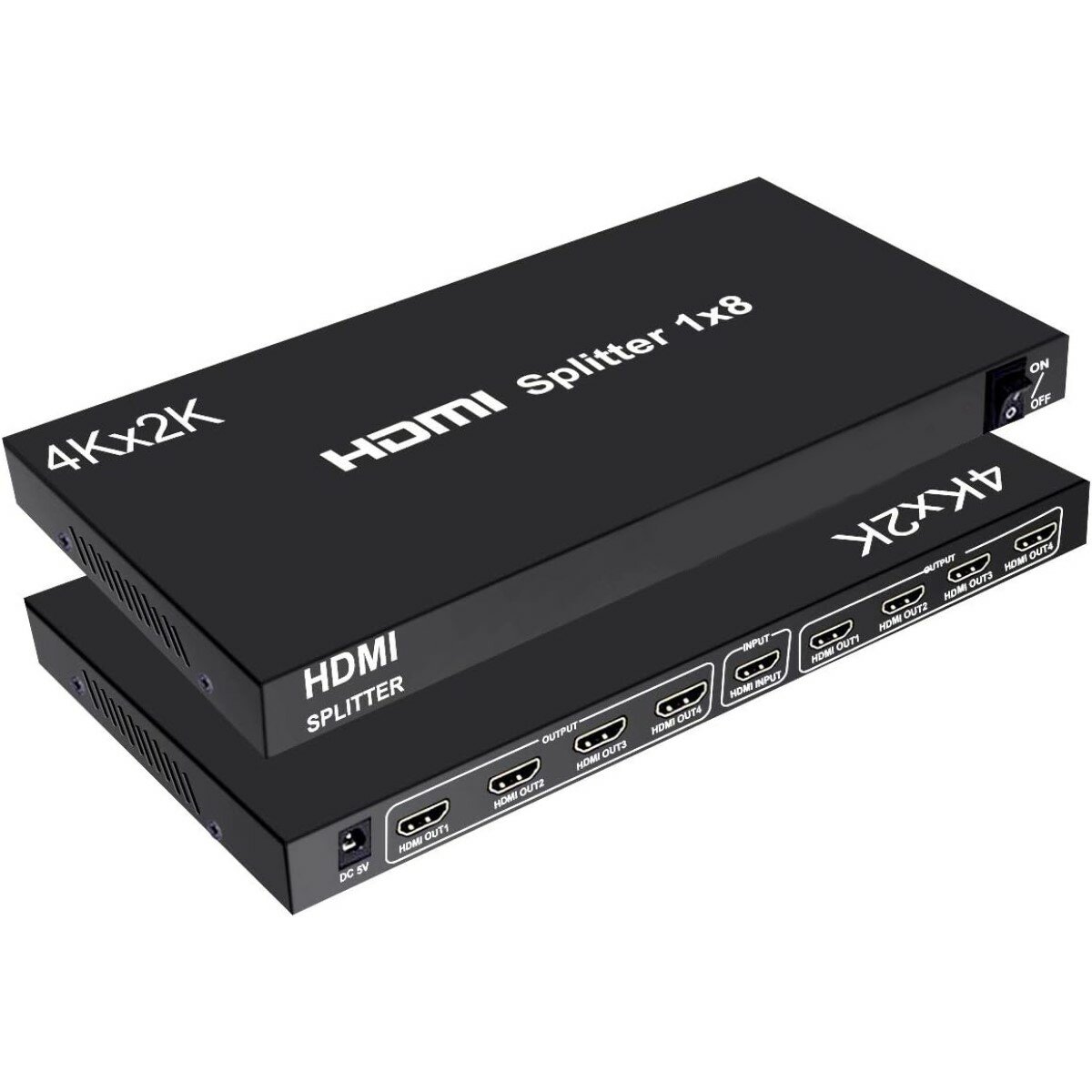 HDMI Splitter 1x8 (Разветвитель / Делитель HDMI 1x8), черный