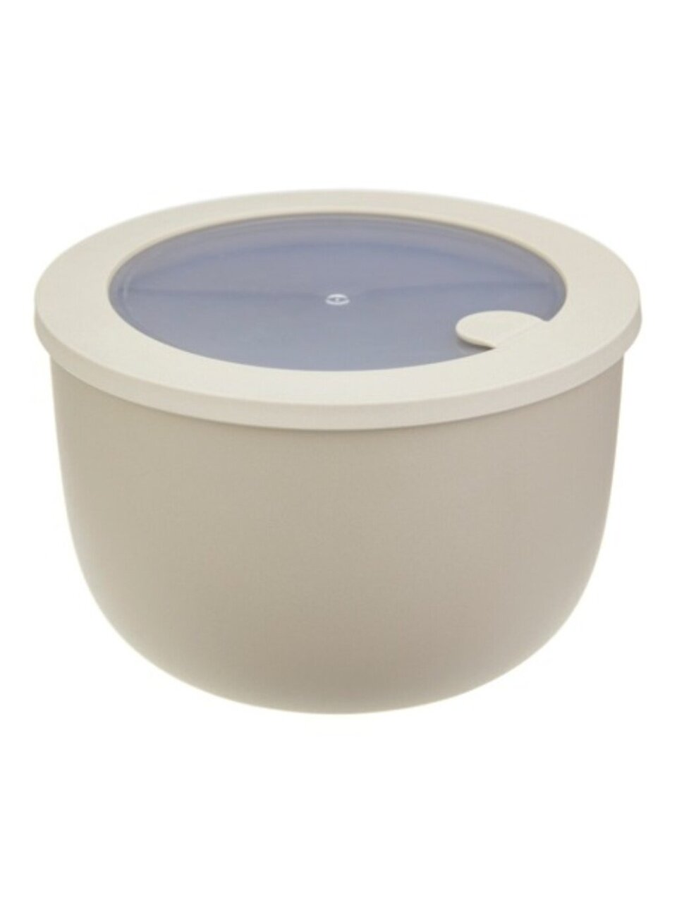 Миска пластик, 2.1 л, 18х11.7 см, латте, круглая, герметичная, Idea, Нео, М 1326