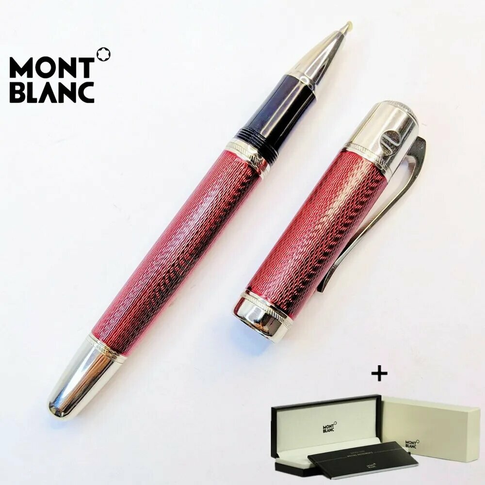 Montblanc Ручка Роллер, толщина линии: 0.7 мм, цвет: Черный, 1 шт.