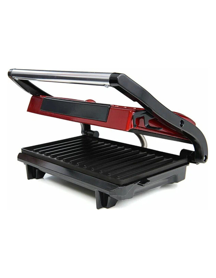 Сэндвичница Kitfort KT-1609 Panini Maker 640Вт красный/черный