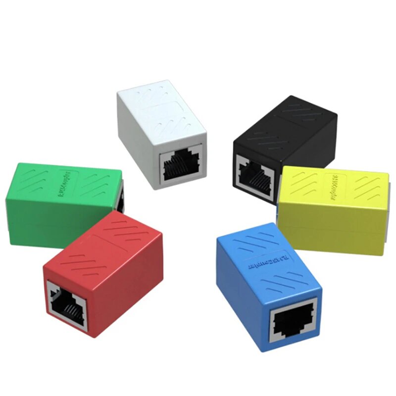 Красный RJ45 кабель-переходник BINYEAE