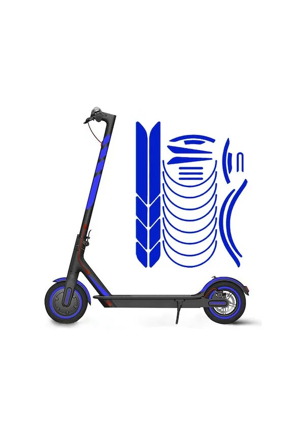 Водонепроницаемая светоотражающая наклейка для самоката Xiaomi Mijia M365/1s/pro. Доставка случайных цветов.