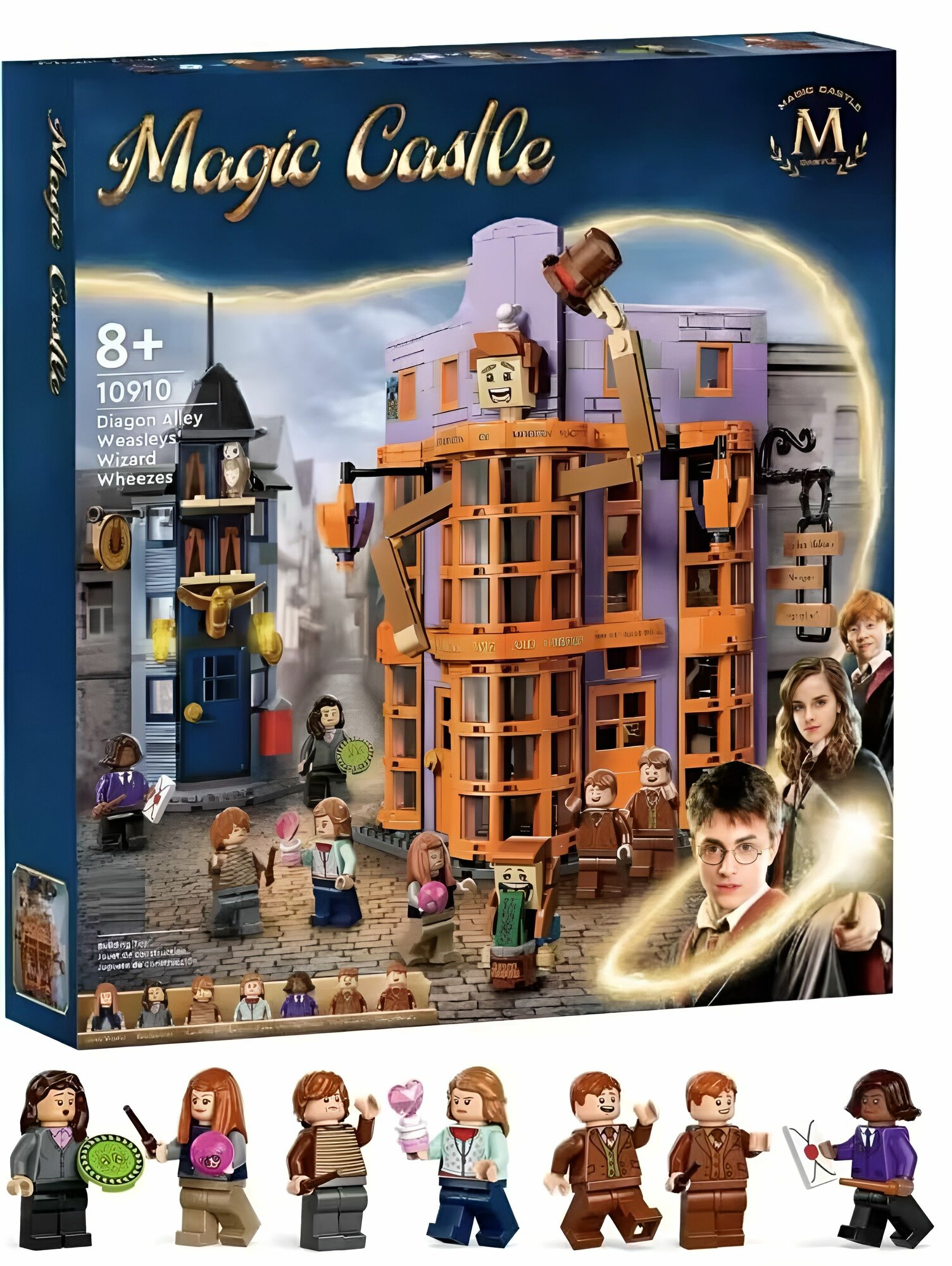 Конструктор Magic Castle (Harry Potter) "Косой переулок: волшебные вредилки Уизли" 834 детали