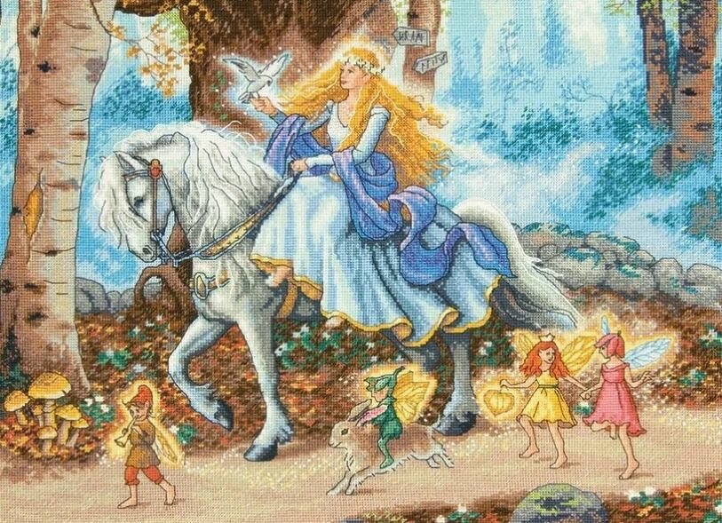 70-35319 Набор для вышивания крестом "Сказка",38*28см, DIMENSIONS