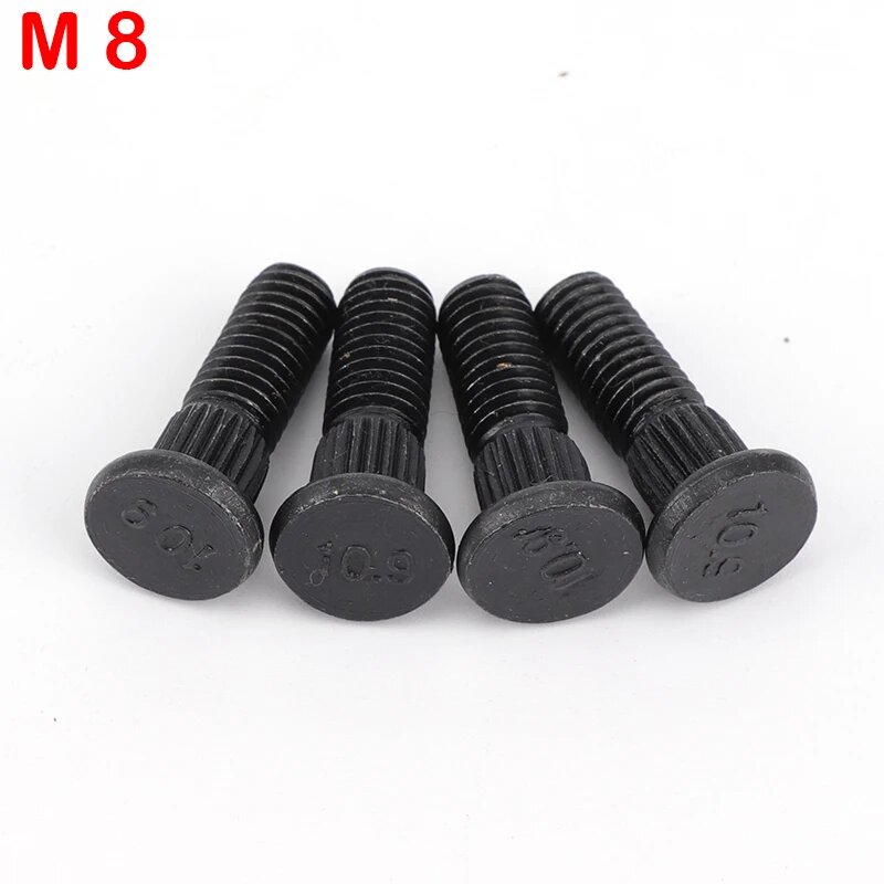 Болты M8, 4 шт, черные, для колес ATV UTV