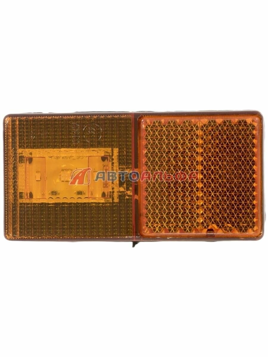Фонарь боковой габаритный 12/24В желтый светодиодный КАМАЗ, МАЗ, урал