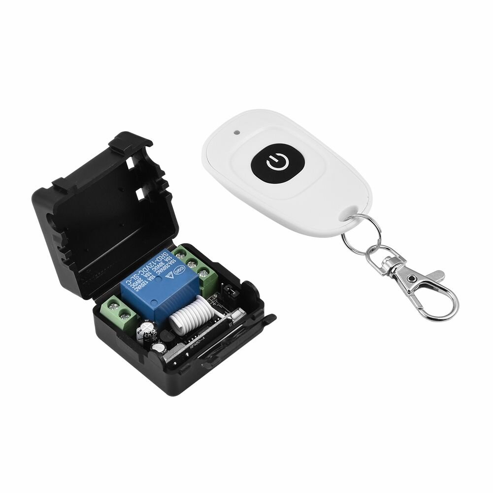 Модуль реле DC 12V, одноканальный, RF беспроводной, с ПДУ