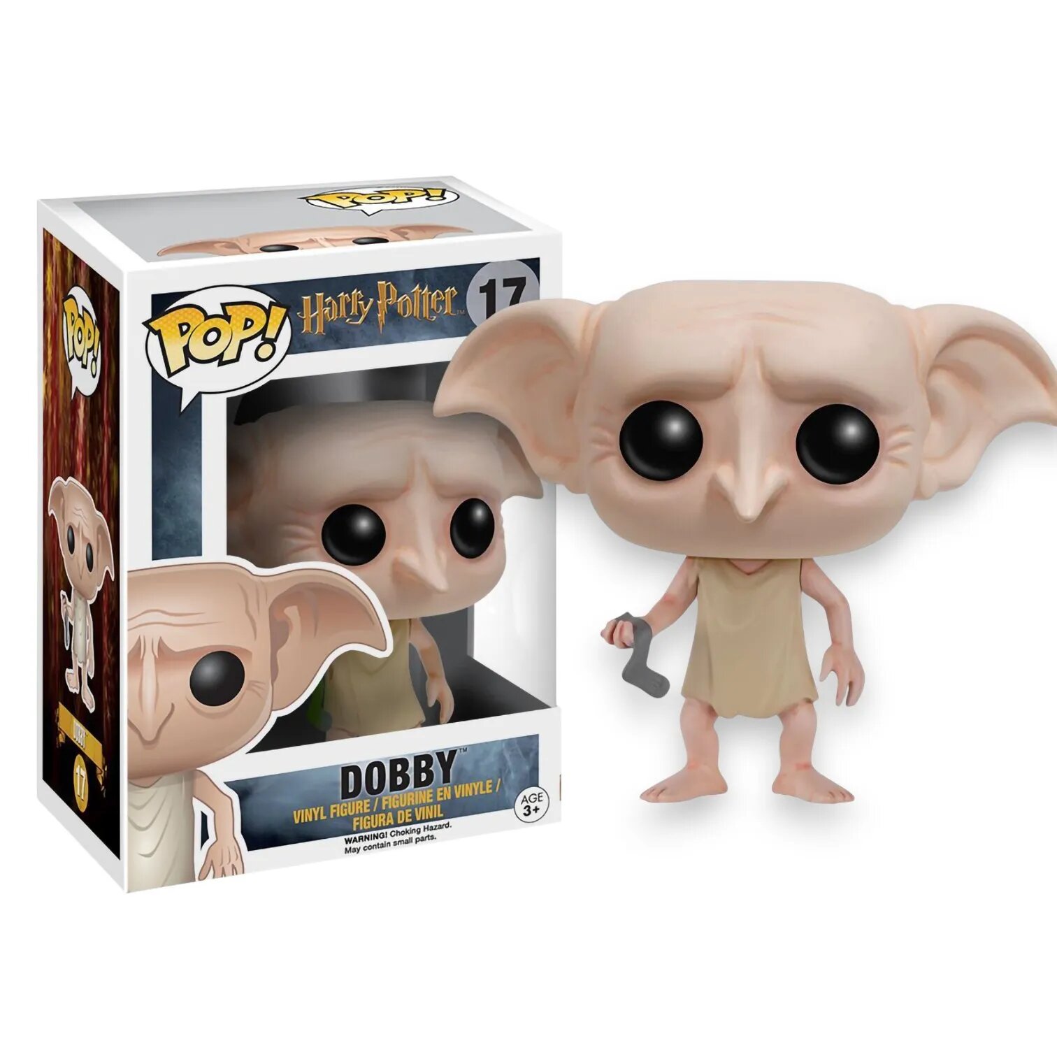 Фигурка Funko Pop! коллекционная эльфа Добби с носком "Гарри Поттер" 17 (Фигурка Фанко Поп)