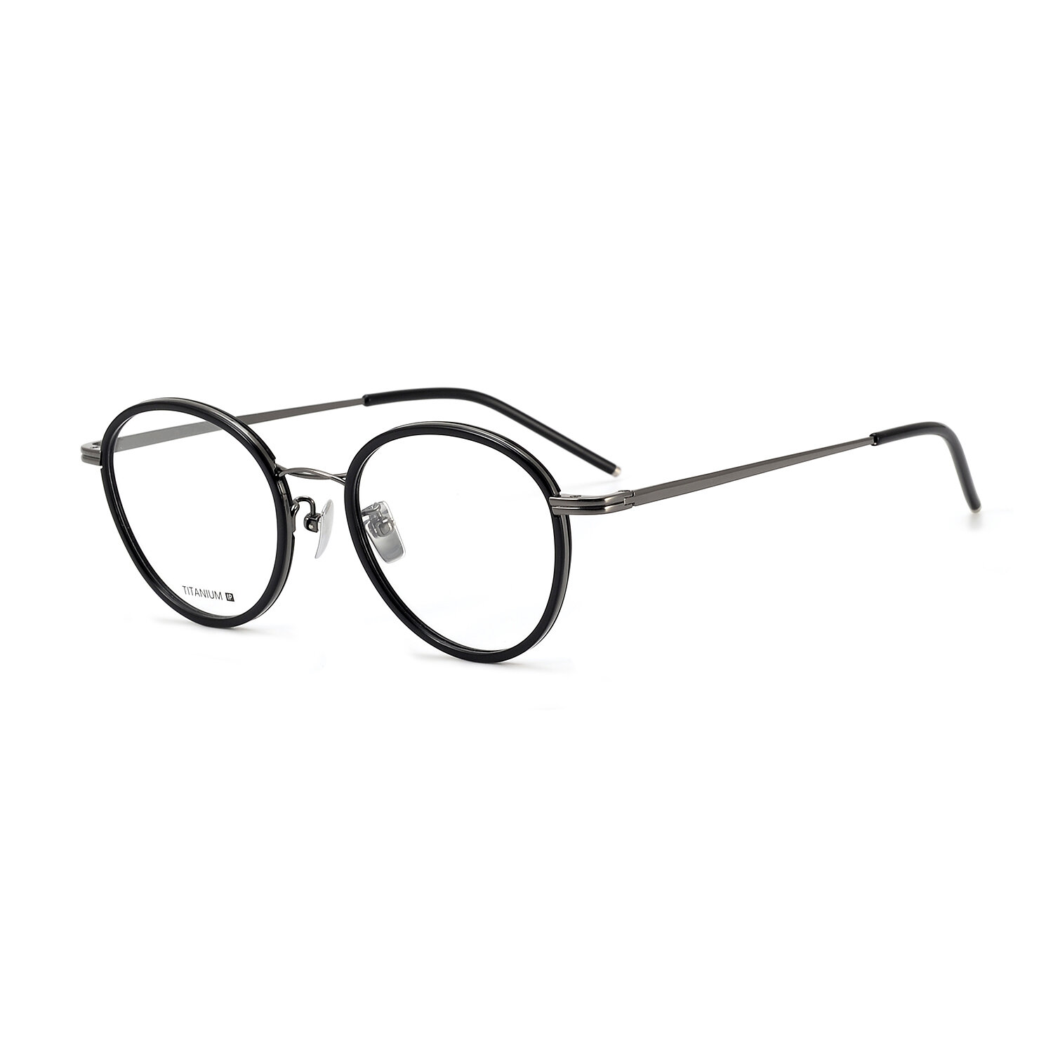 Lotson Plate Frame Pure Titanium Oval Eyeglass Frames Unisex OneSize