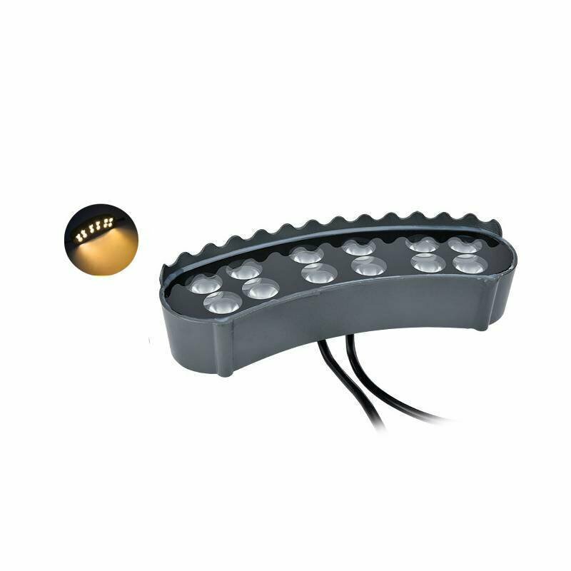 Светильник дерево светодиодный с водостойкой садовой подсветкой для улицы желтый