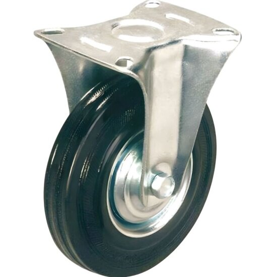 Колесо для тележки Комус FC 160, непов, литая резина, без торм, 160мм