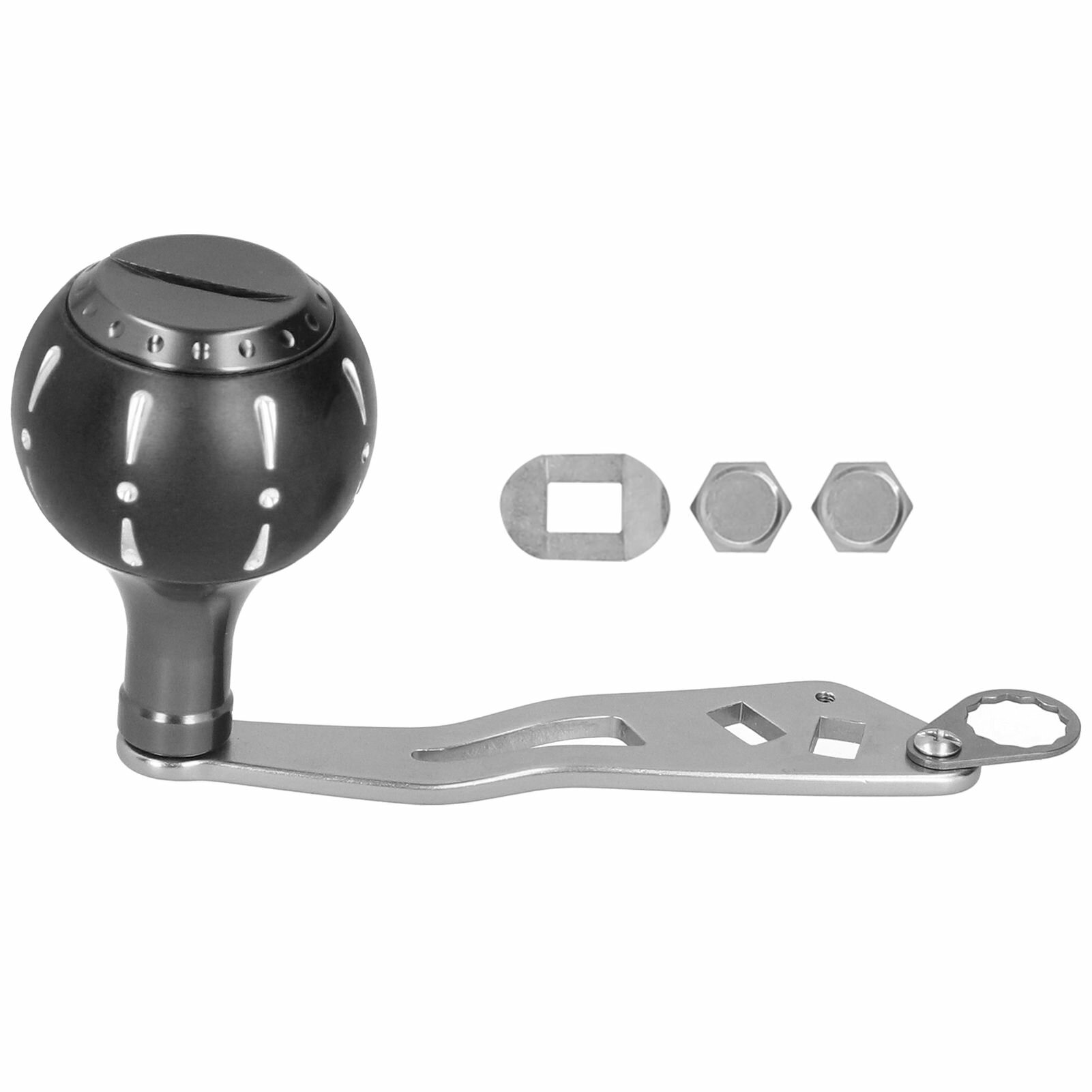 Низкопрофильная катушка с одним рокером в форме шара, рыболовные катушки, аксессуар для переоборудованной ручки (черный)