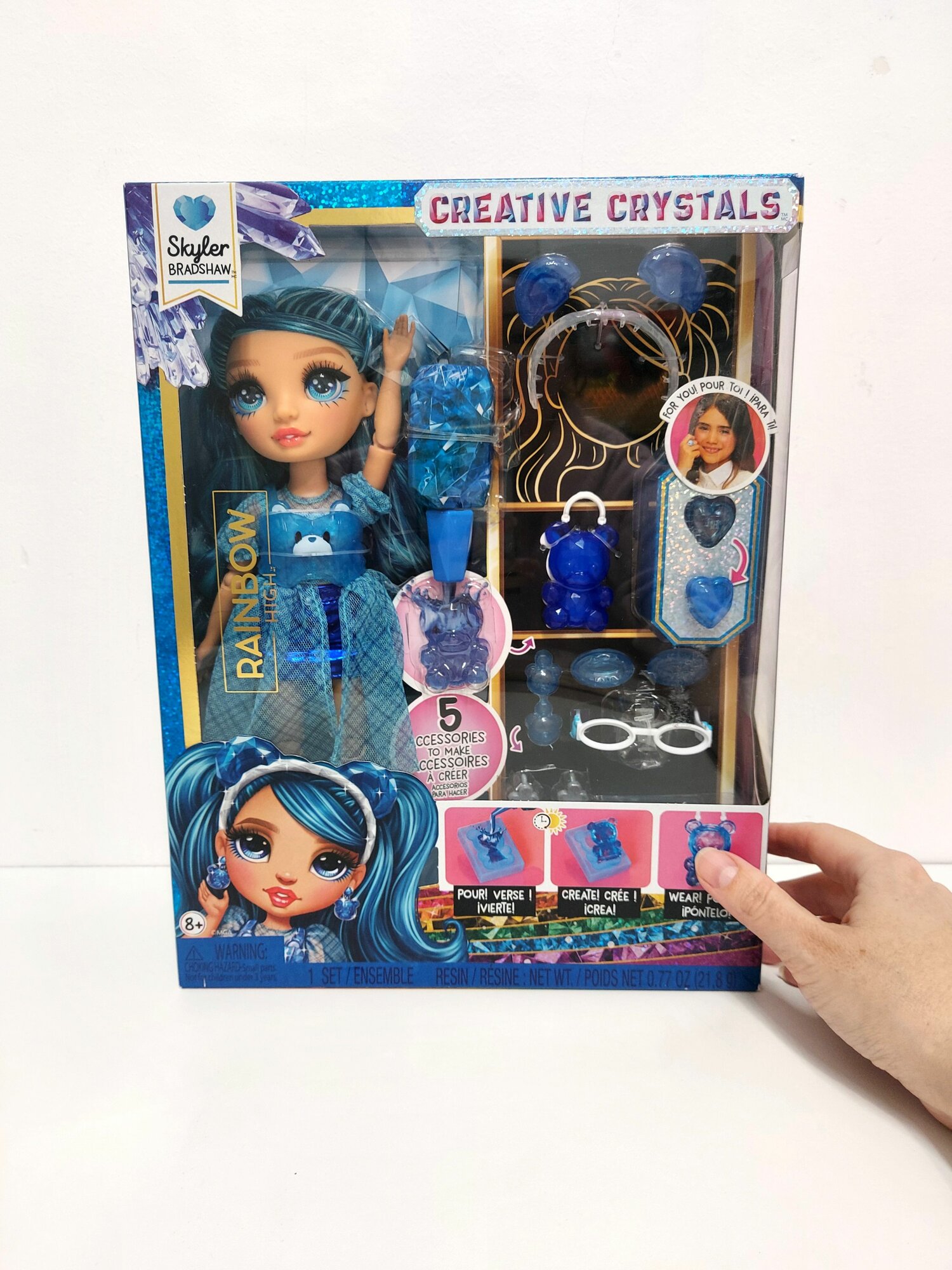 Кукла Rainbow High Creative Crystals Skyler Bradshaw Рэйнбоу Хай Скайлер создание кристаллов набор для творчества