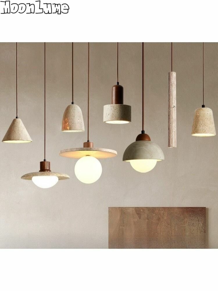 Креативная люстра из натурального камня