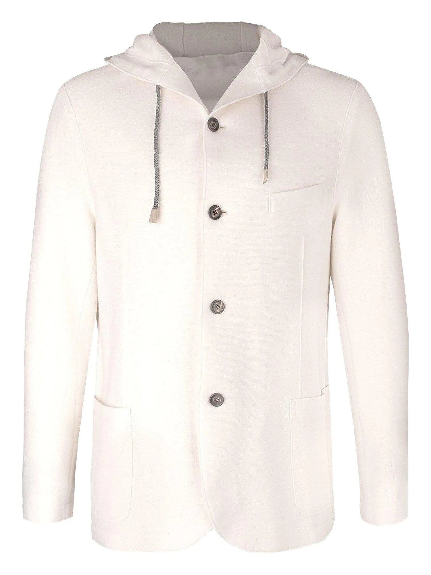 Куртка Eleventy Hooded buttoned jacket, размер 60, белый