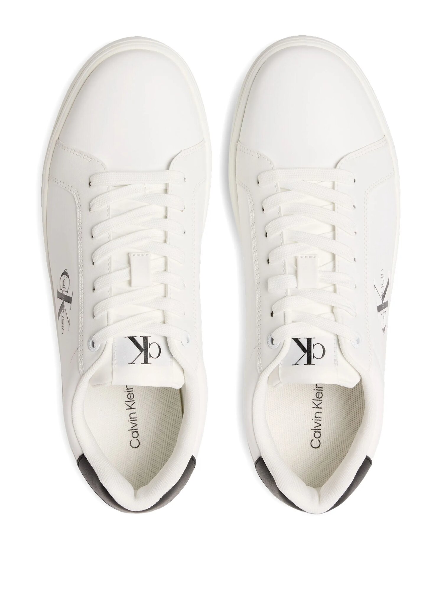 Кроссовки CALVIN KLEIN Classic, размер 44 EU, бежевый/белый — фото 1