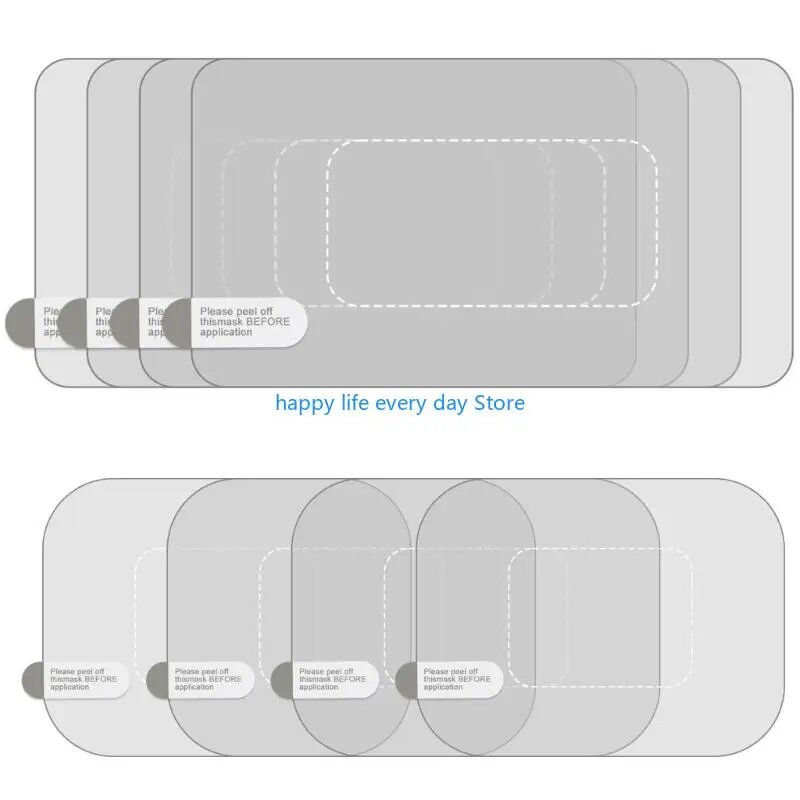 CAR CAR Electrostatic Windshield Пленка монтажные наклейки на панель управления теплостойкими 4 Sets