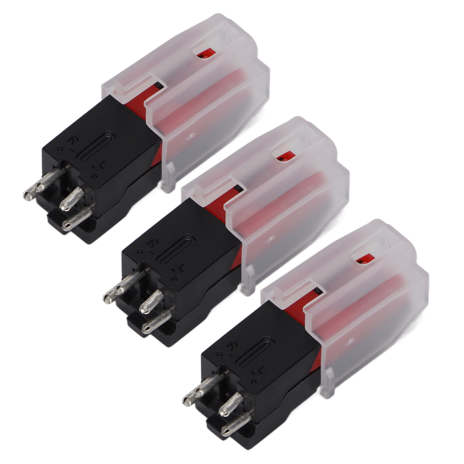 3 шт. антикварные иглы стилуса для проигрывателя, пластиковый корпус