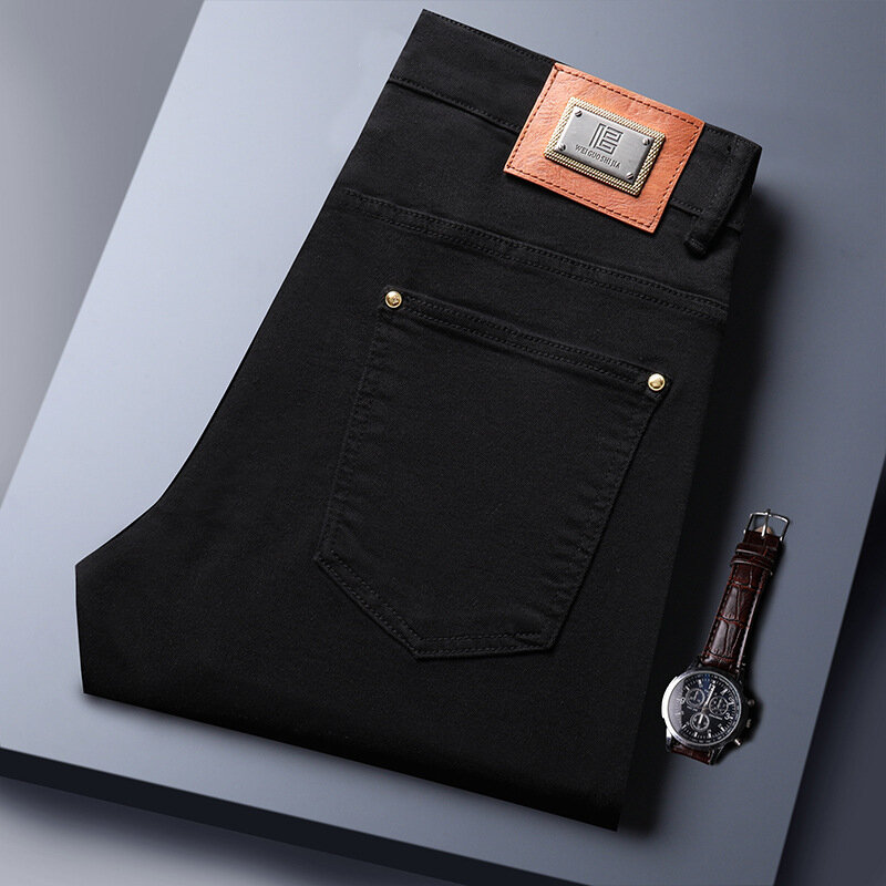 Мужские джинсы Чистый цвет / прямые B1, LI Mall талии_32