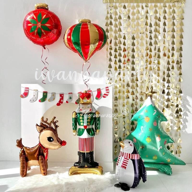 Рождественское украшение для классной комнаты: фоновая стена, занавес-дождик, дверной занавес, лазерная подвесная