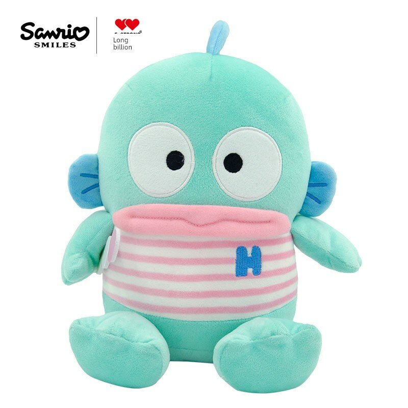 Кукла Sanrio Half Fish Man, уродливая рыба, сумка через плечо, шляпа осьминога, Хантон, мягкая игрушка-кукла, большой