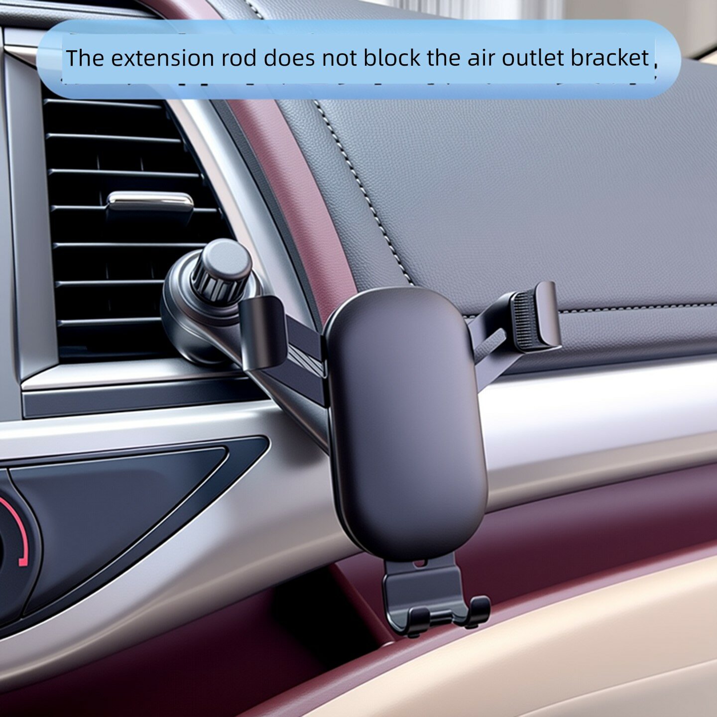 Металлический автомобильный держатель для телефона, новая модель 2025 года, для крепления в воздуховод автомобиля,