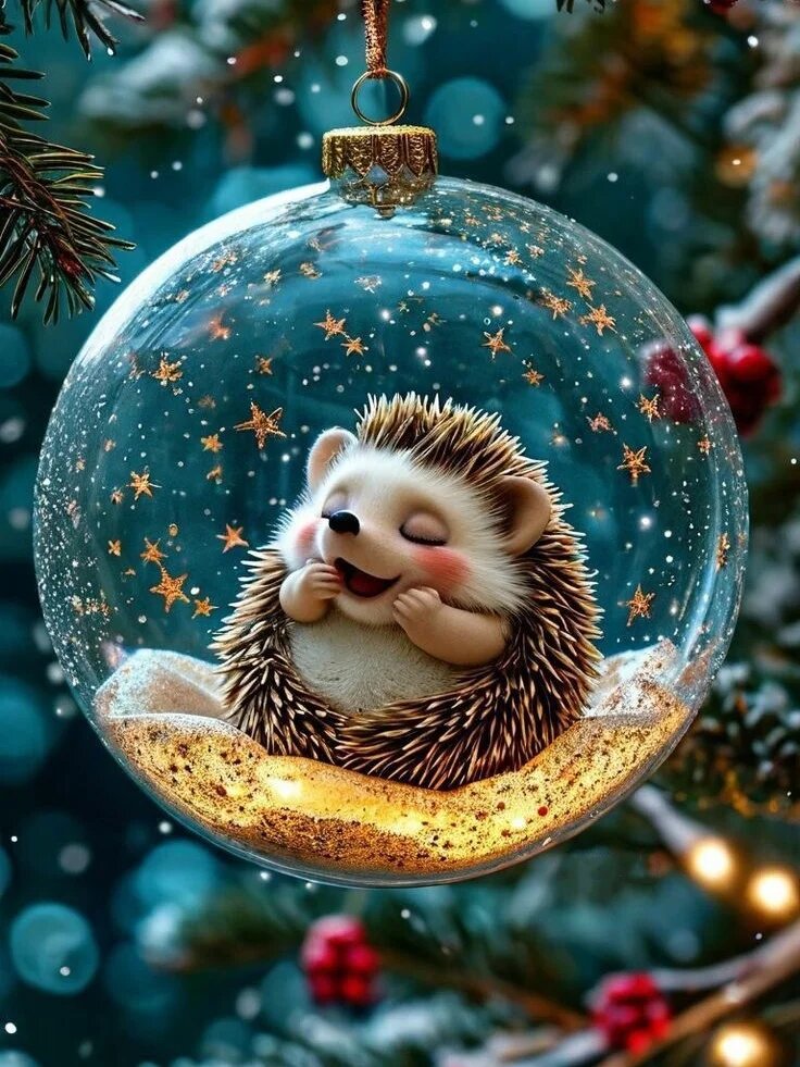 Алмазная живопись ежик AB Square 20X15cm, 12