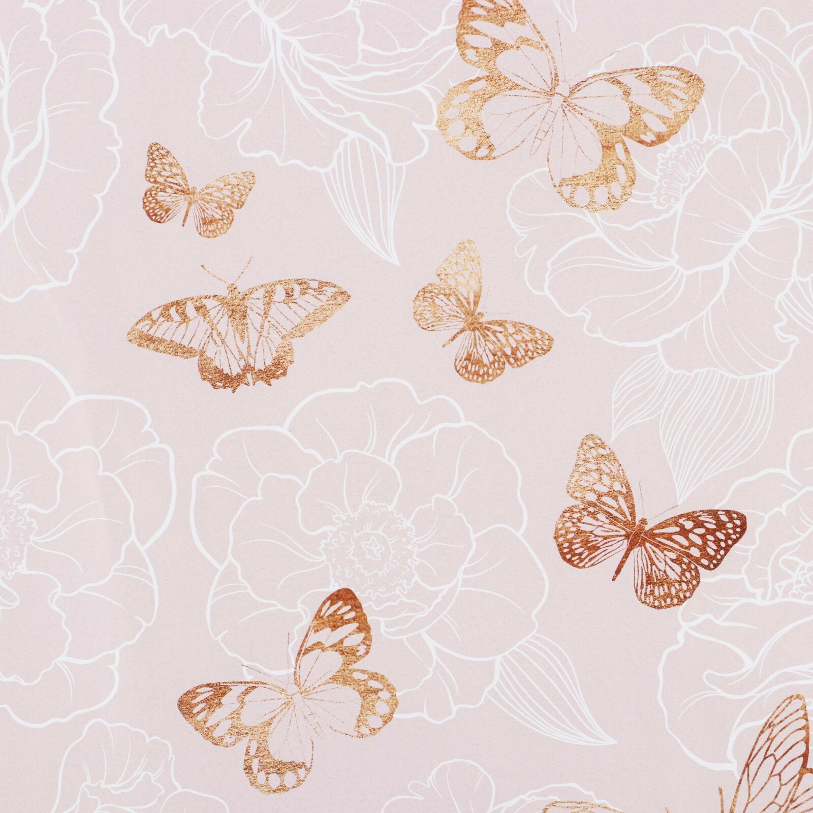 Бумага упаковочная глянцевая Бабочки 50х70 см. (Набор из 13 шт.)