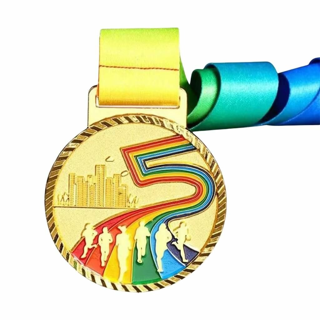 Золотая, Серебряная и Бронзовая Памятные медали Марафона по Велоспорту на Играх-Marathon Gold