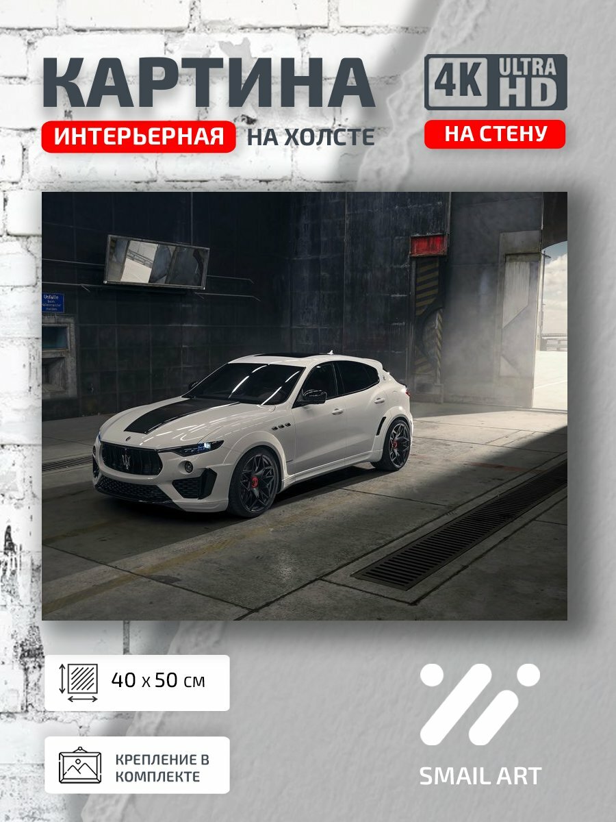 Картина на холсте интерьерная 40 на 50 на стену Гараж Car для кабинета авто дизайн интерьер