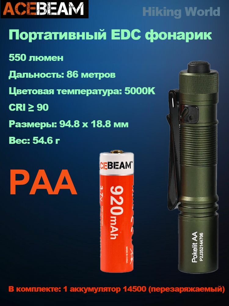 Acebeam Фонарь-прожектор