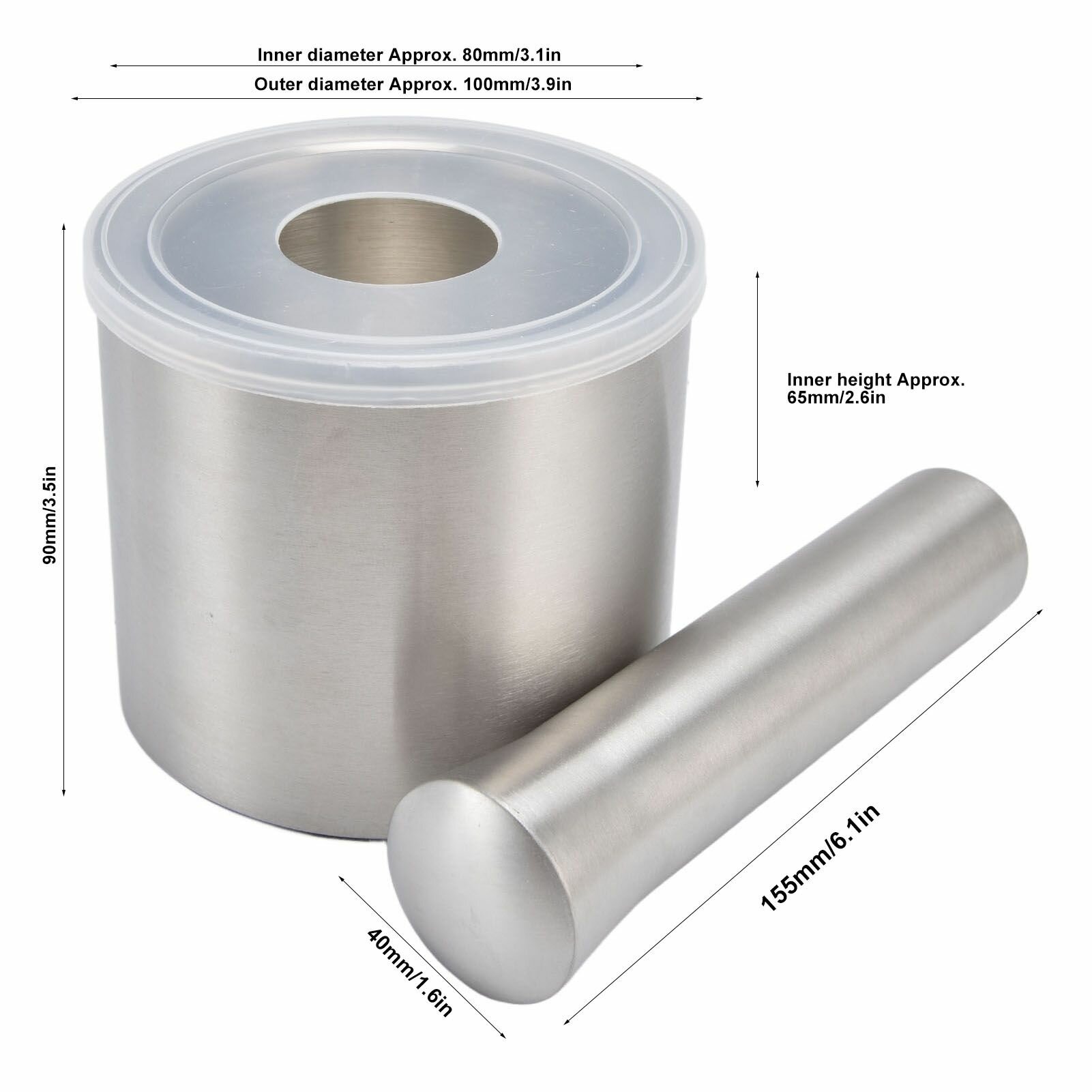 Пестик для ступки, дизайн с двойной структурой, глянцевая текстура, практичная бесшумная моющаяся кухонная шлифовальная машина для еды