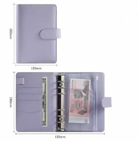 Эксклюзивный органайзер А6 с конвертами для бюджета, байндер на кольцах и финансовым ежедневником копилкой